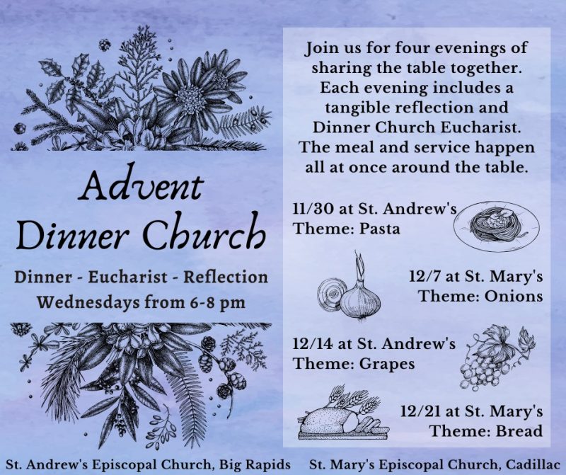 Advent Dinner Church and Feast of St. Andrew