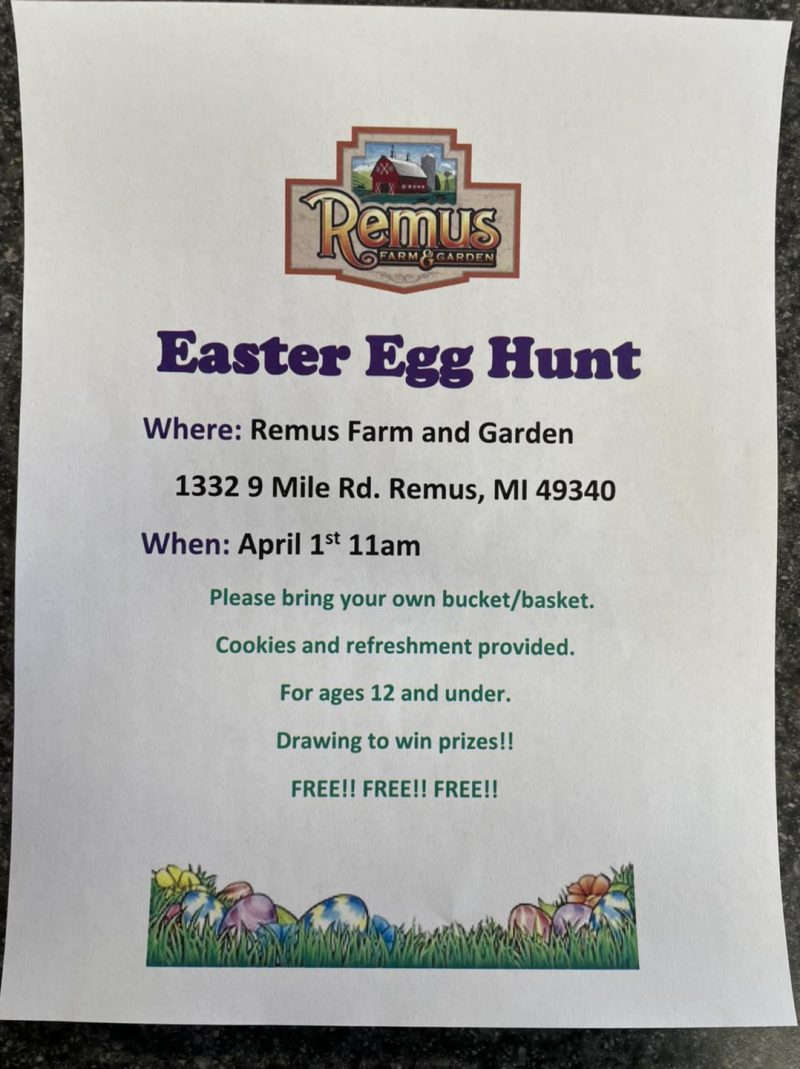 Remus Farm and Garden Easter Egg Hunt